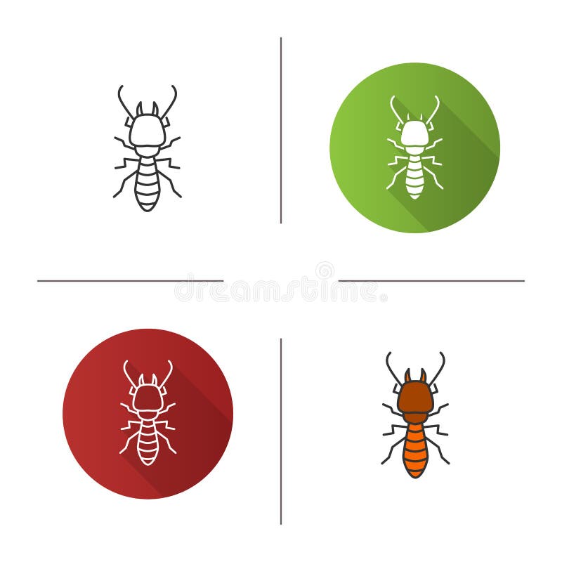 Termite icon stock vector. Illustration of harm, destroy - 197074923