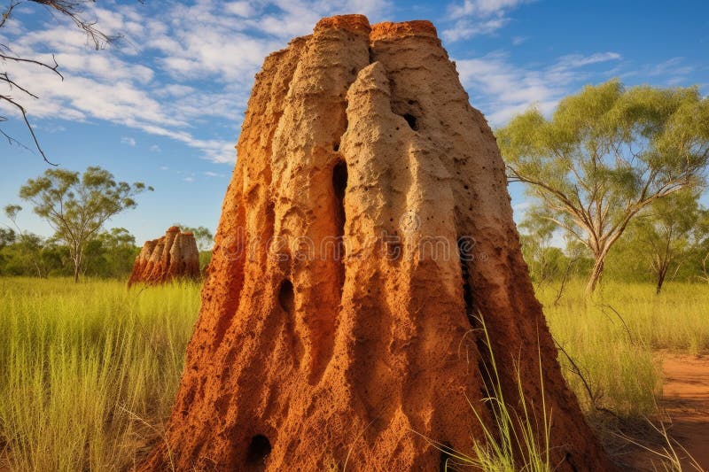 Termite Mound Close-up with Natural Patterns Stock Photo - Image of ...