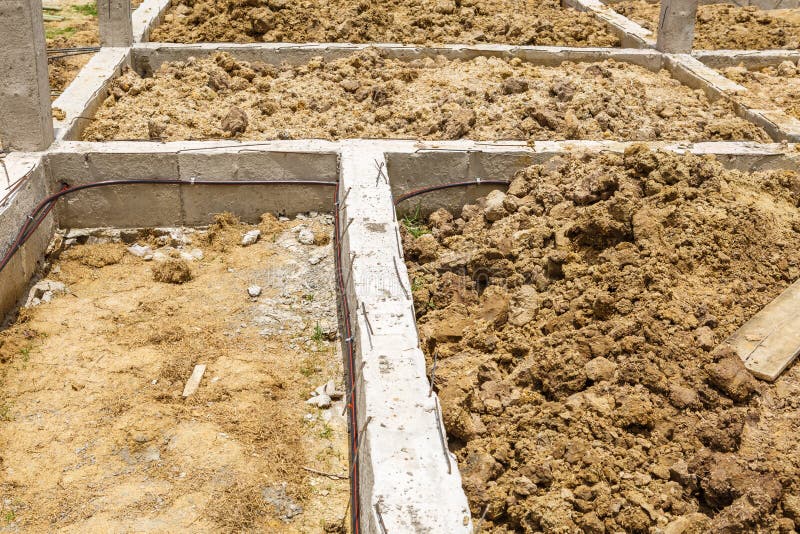 Termite Protection System on Home Foundation Stock Photo - Image of ...