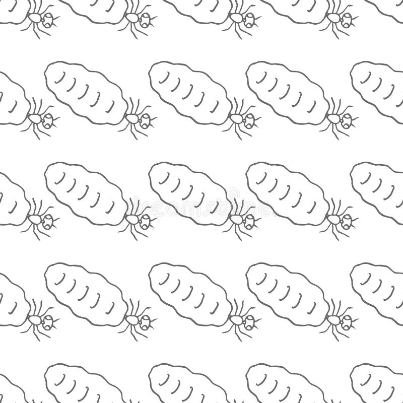 Termite Queen Vector Doodle Sketch Isolated On White Background Stock ...