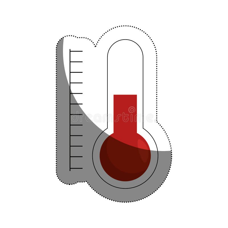 Termometer Temperature Isolated Icon Stock Illustration - Illustration ...