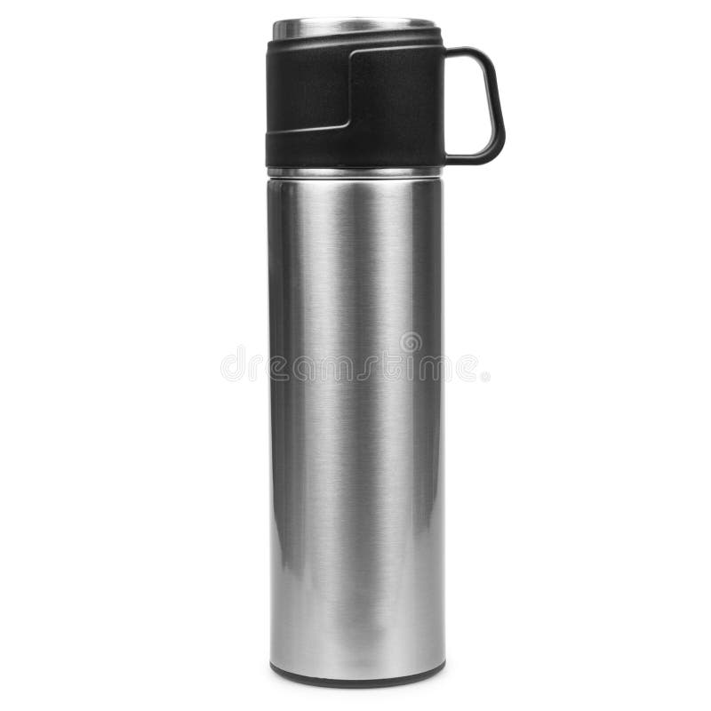 Termos flask stock photo. Image of isolated, white, drink - 267957356