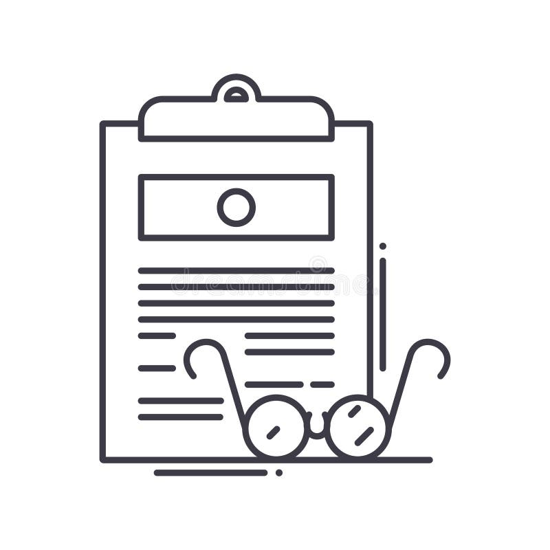 Business Conditions Icon, Black Vector Sign with Editable Strokes ...