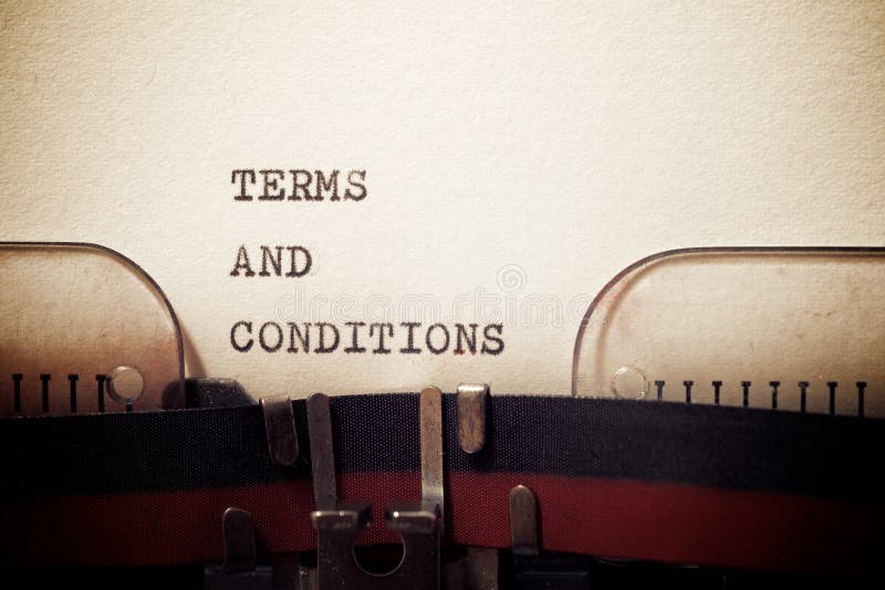 Terms and Conditions Phrase Stock Image - Image of retro, business ...