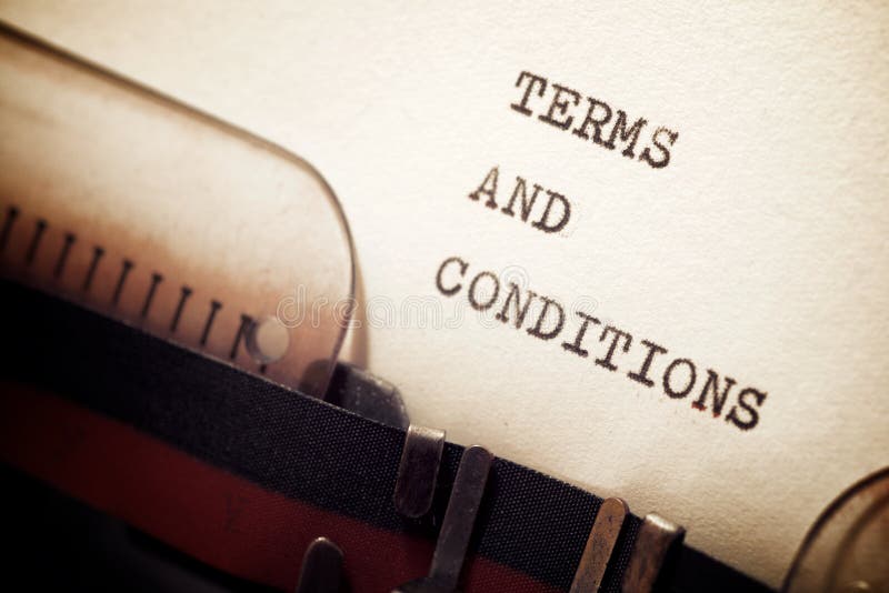 Terms and Conditions Phrase Stock Photo - Image of paper, document ...