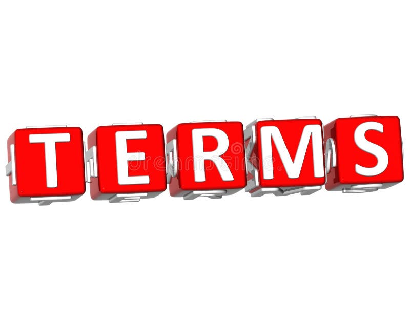 3D Word Rules on White Background Stock Illustration - Illustration of ...