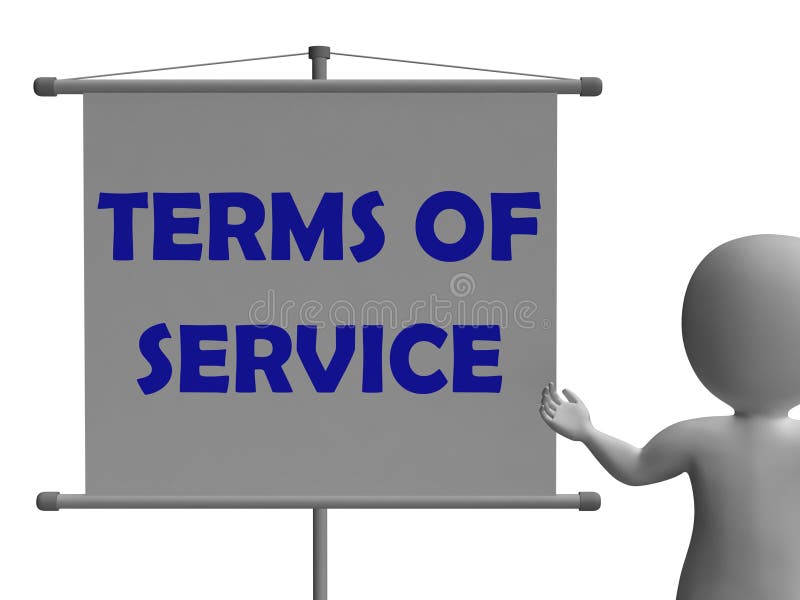 Terms of Service Button To Show General User Requirements - 3d ...