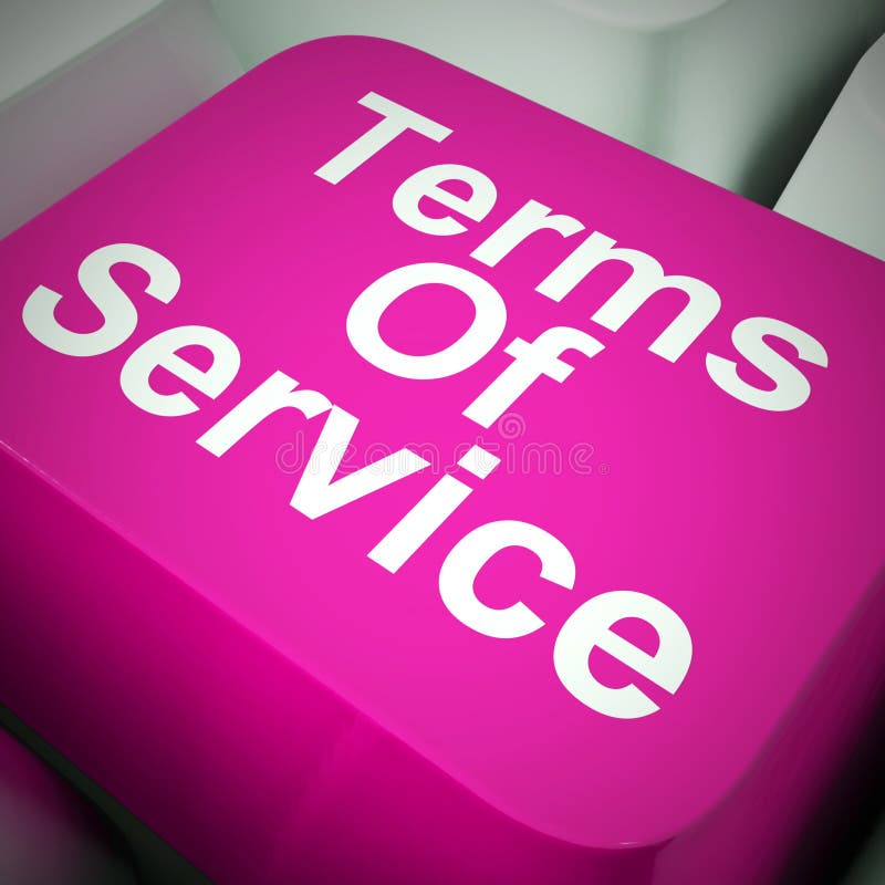 Terms of Service Button To Show General User Requirements - 3d ...
