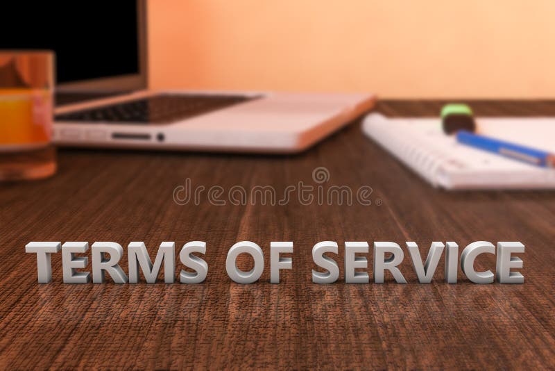 Terms of Service stock illustration. Illustration of disclaimer - 209238132