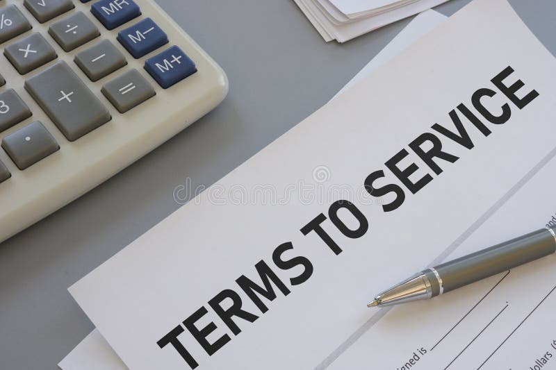 Terms Service Shown Using Text Stock Photos - Free & Royalty-Free Stock ...