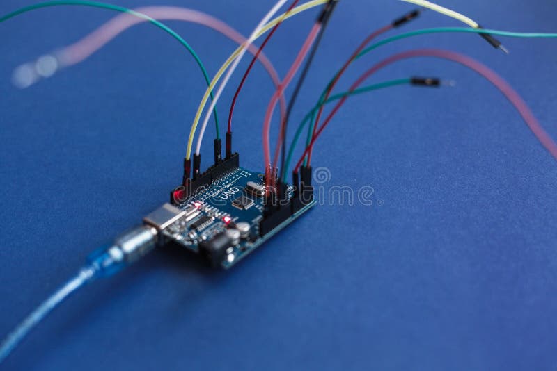 TERNOPIL, UKRAINE - May 5, 2019: Arduino Uno Board Micro Controller for the Development of ...
