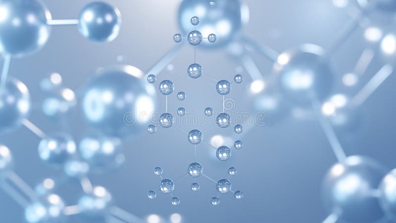 Terpinen-4-ol Molecular Structure 3d, Flat Model, Isomer of Terpineol ...