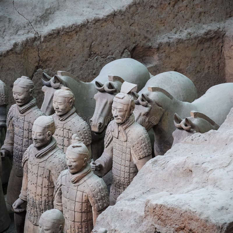 Terra Cotta Warriors and Horses Editorial Photography - Image of ...