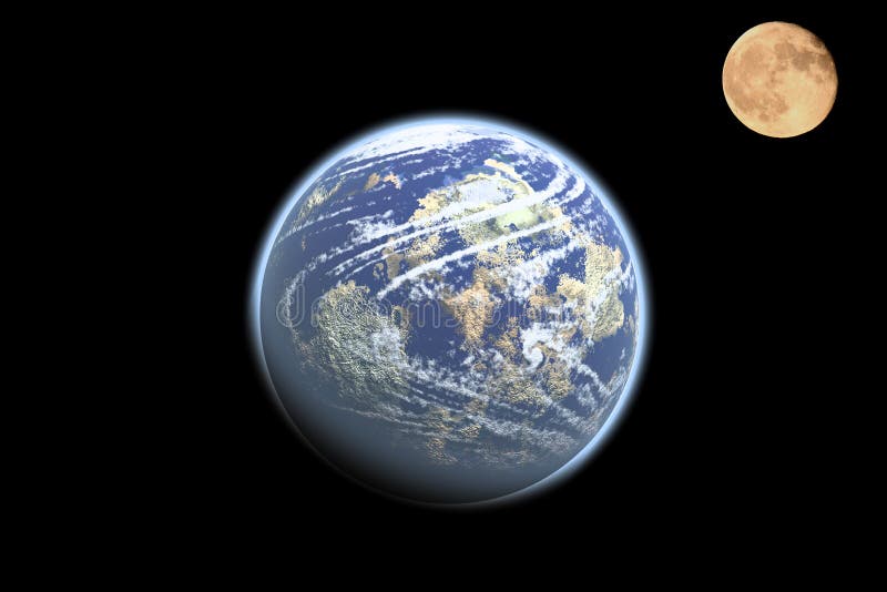 Terra e lua imagem de stock. Imagem de continente, ocidental - 2520063