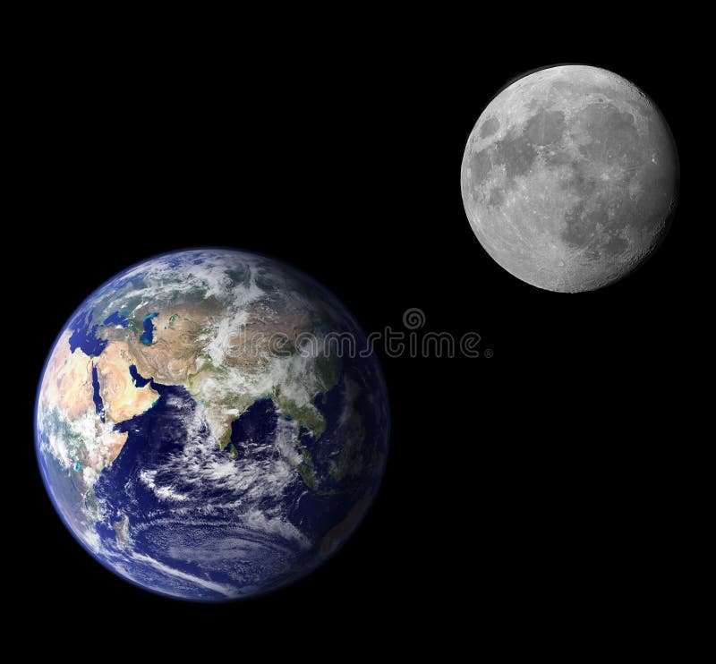 Sun con terra e la luna illustrazione di stock. Illustrazione di umano ...