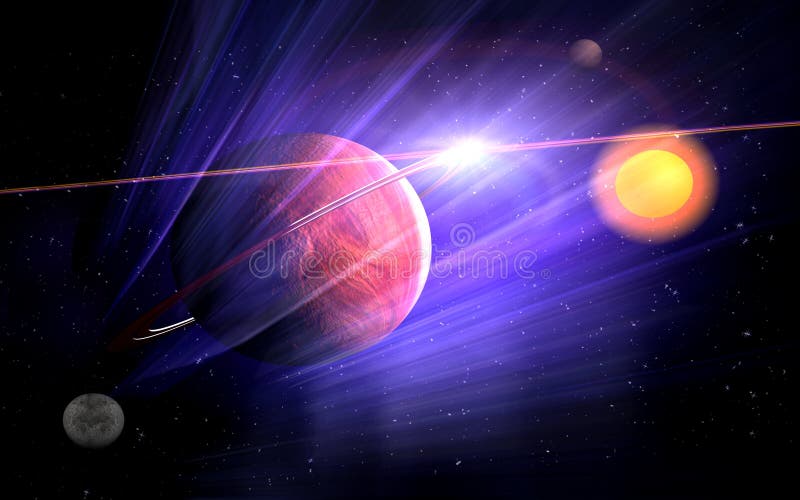 Terra e sol ilustração stock. Ilustração de céu, leitoso - 6112228