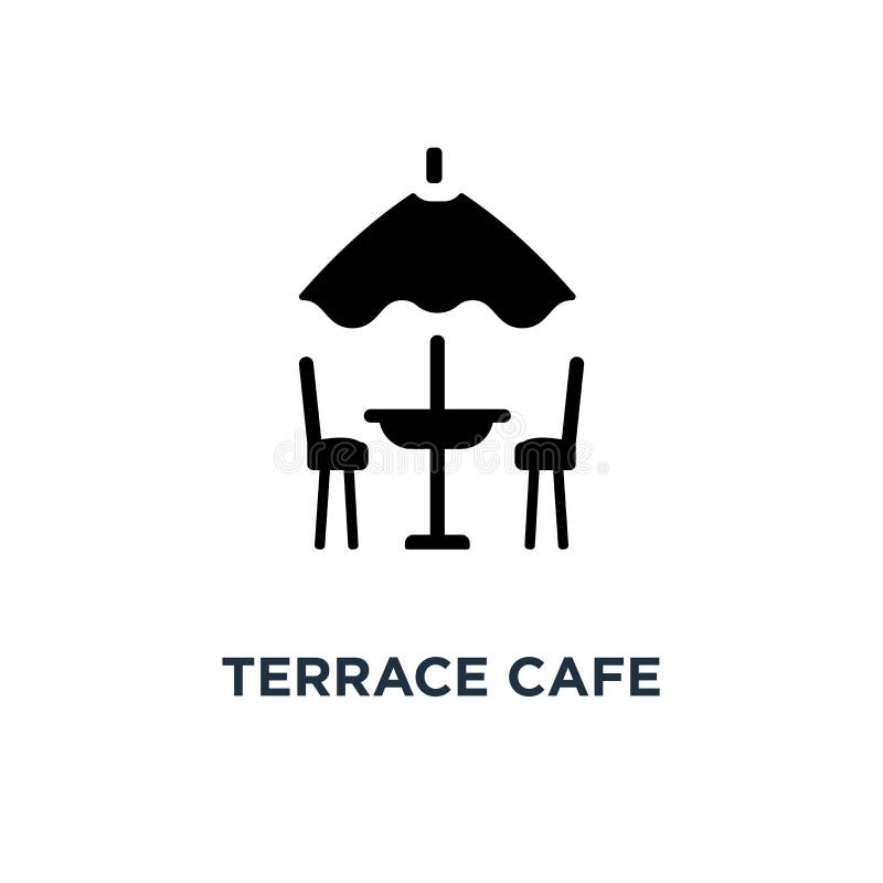 Terrace Cafe Icon. Simple Element Illustration Stock Vector ...