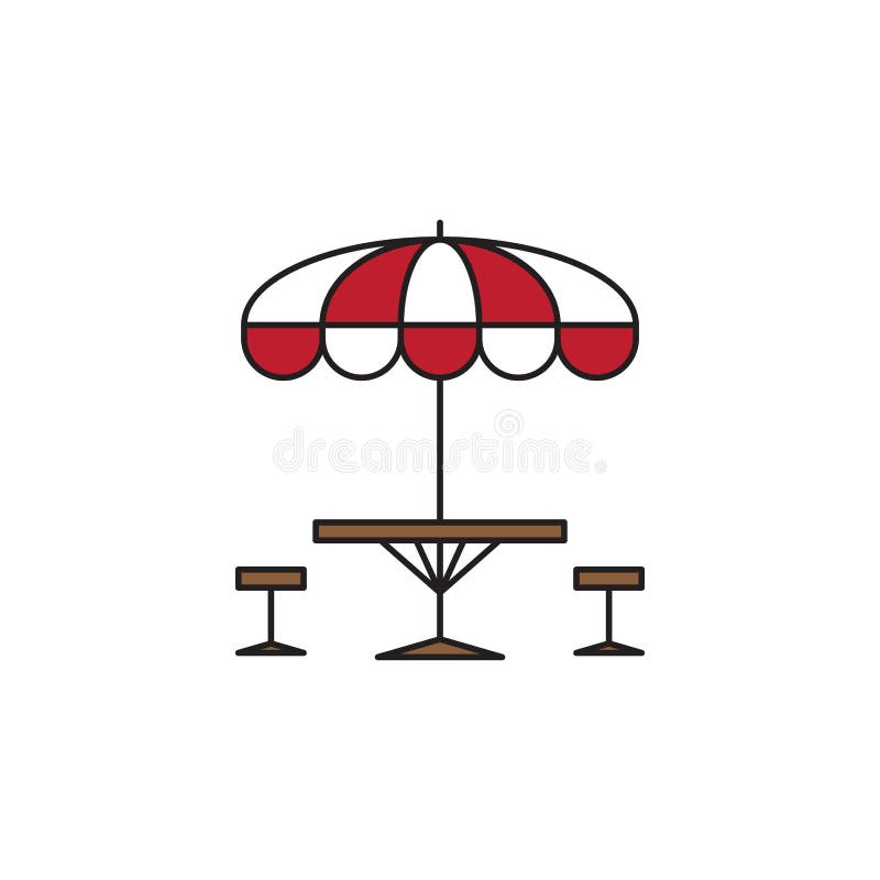 Terrace Icon In Different Style Vector Illustration. Two Colored And ...