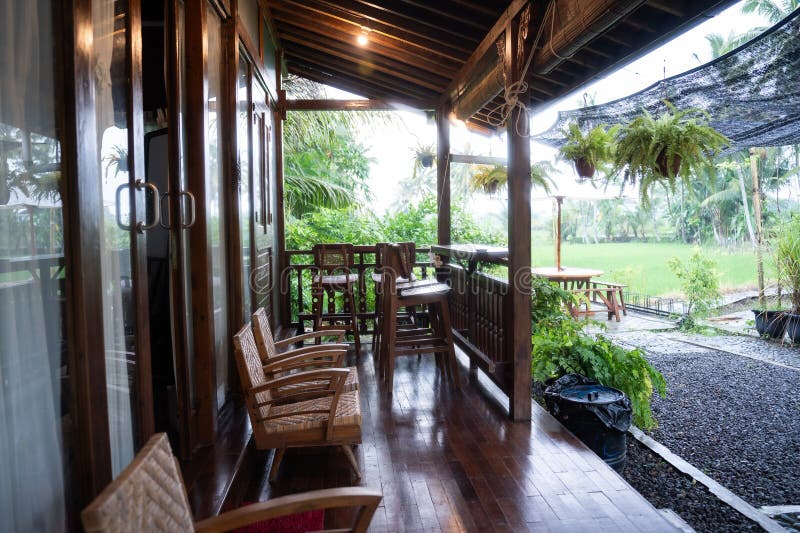 Terrace House with Classic or Traditional Design Stock Photo - Image of ...