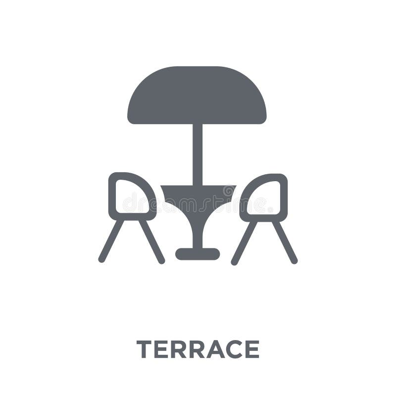 Terrace Icon in Different Style Vector Illustration. Two Colored and ...