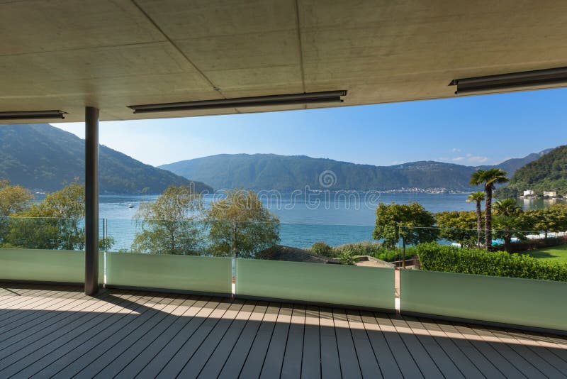 Terrace of a Modern Building Stock Photo - Image of outside, real: 80737584