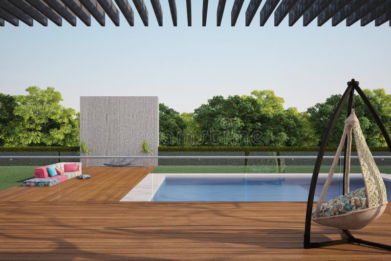 Swimming pool terrace stock image. Image of sleep, patio - 27831491