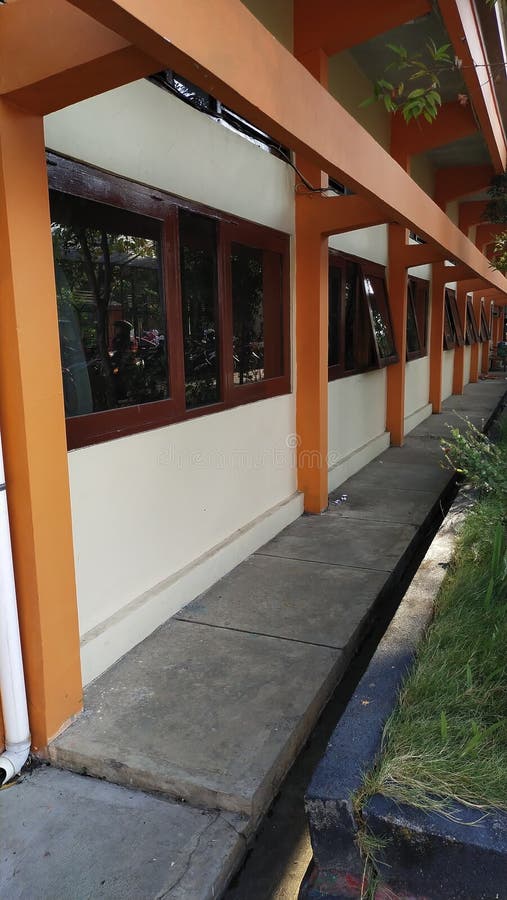 The Terrace Next To the Hall is Clean, Neat and Beautiful Stock Photo ...