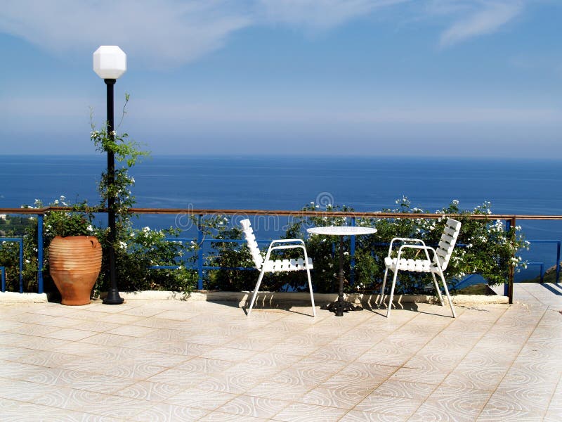 Balcony ocean view stock photo. Image of succulent, outdoors - 20926142