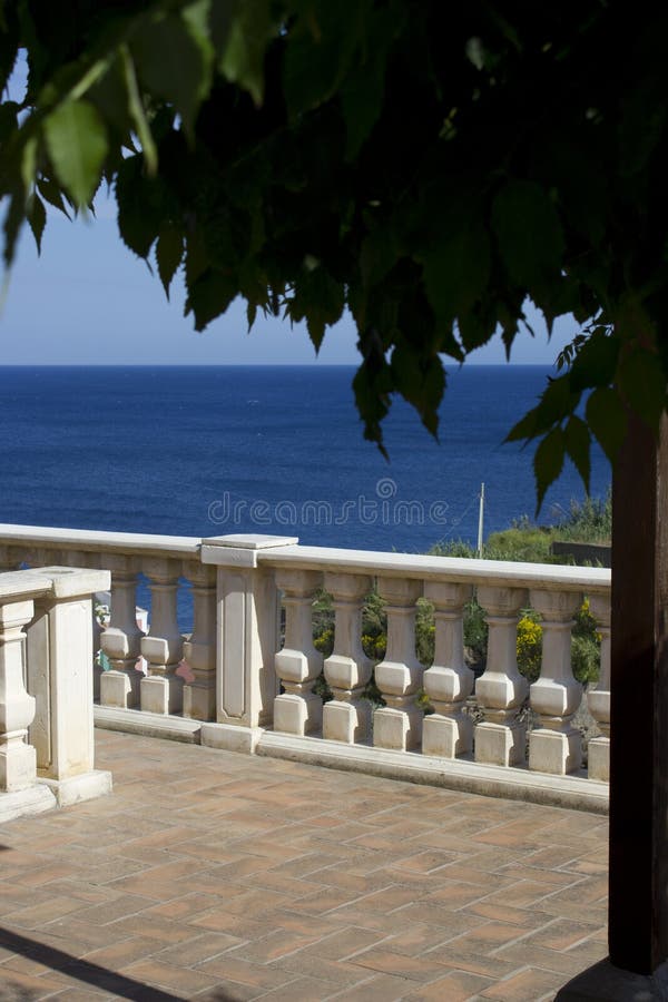 Terrace on the sea stock photo. Image of navigation, mediterranean ...