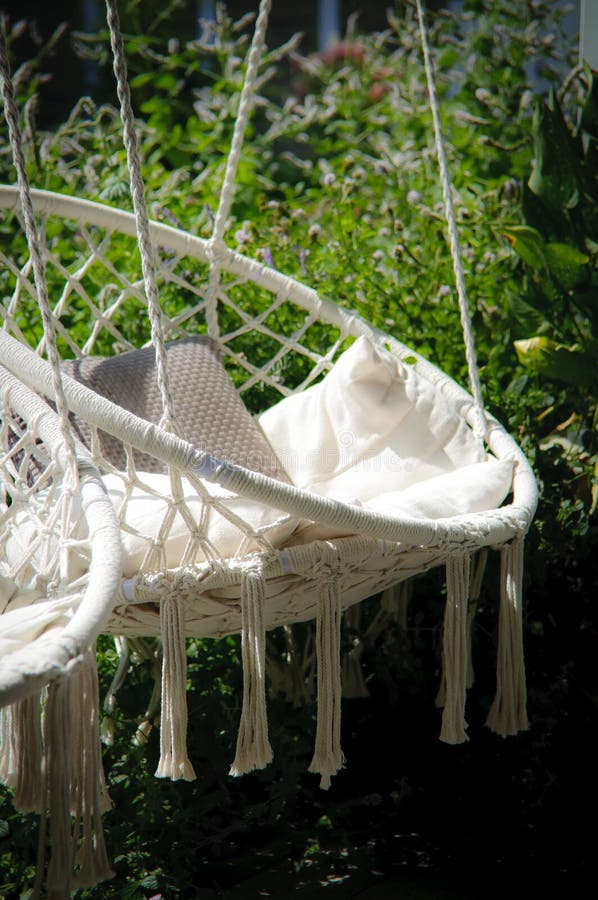 Garden terrace seat stock image. Image of pillowwhite - 238608707