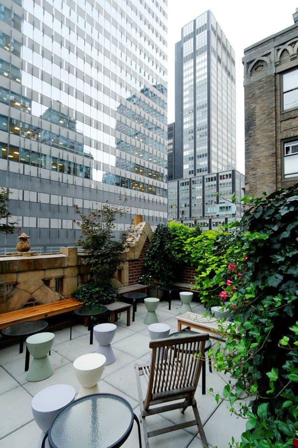 Urban rooftop terrace stock photo. Image of urban, metropolis - 12400004