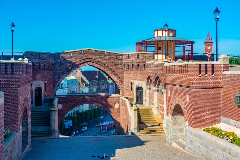 Terrace Stairs in Swedish Town Helsingborg Stock Image - Image of ...