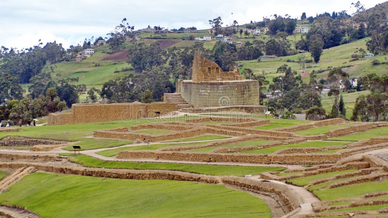 Temple of the Sun at Ingapirca Stock Image - Image of walls, tourism ...