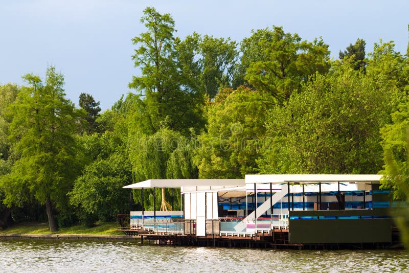 Terrace on water stock image. Image of break, real, arranged - 14503587