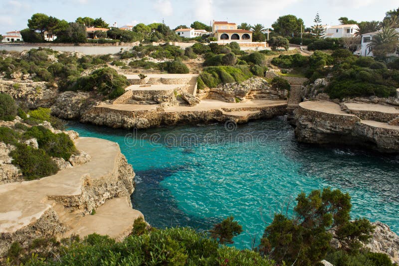 Terraced Beach with Turquoise Water Stock Image - Image of peace, beach ...