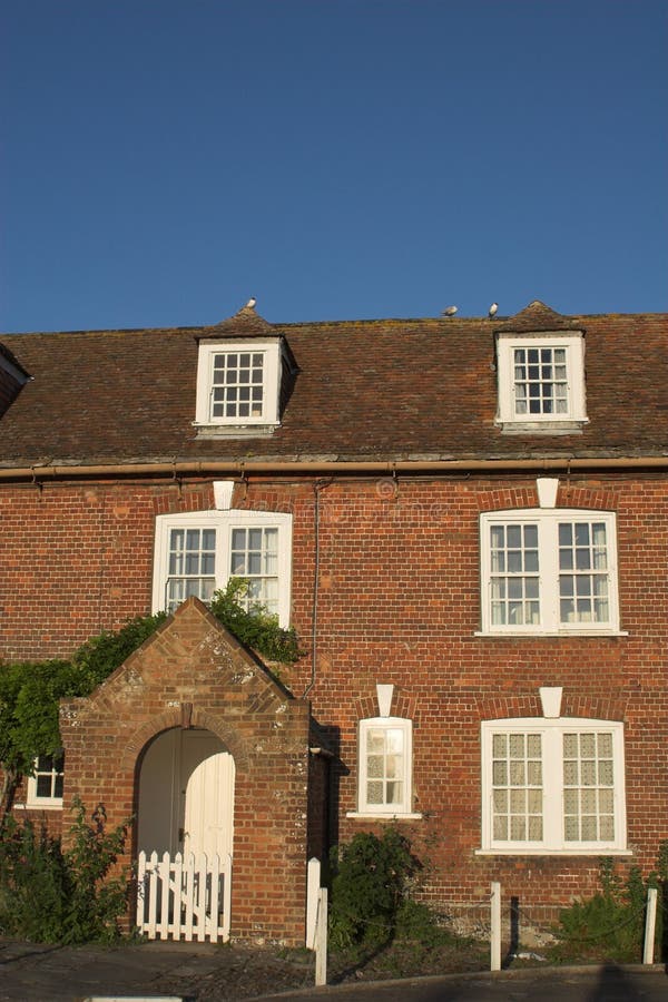 Pretty terraced cottage stock photo. Image of europe, architecture ...
