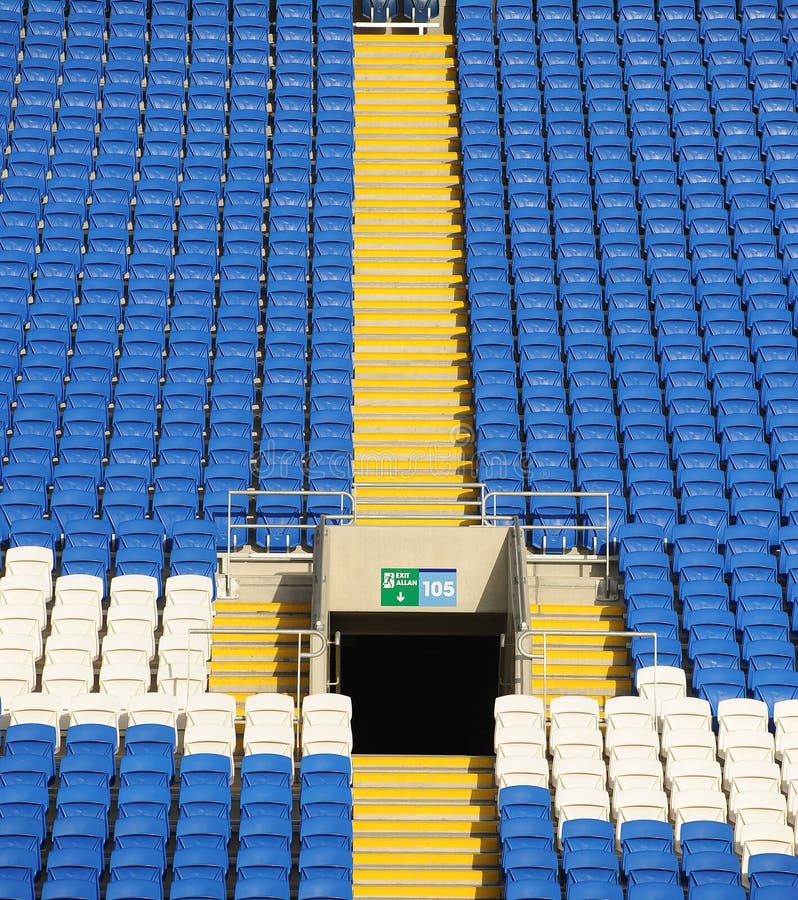 Terraced stadium seating stock image. Image of chairs - 11533127