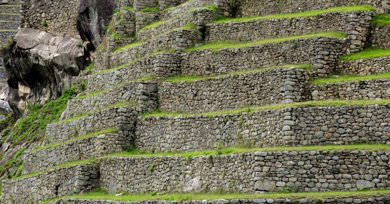 The Terraces or Agricultural Platforms of the Inca Empire Machu Picchu ...
