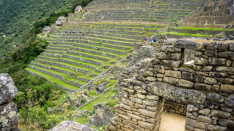 The Terraces or Agricultural Platforms of the Inca Empire Machu Picchu ...