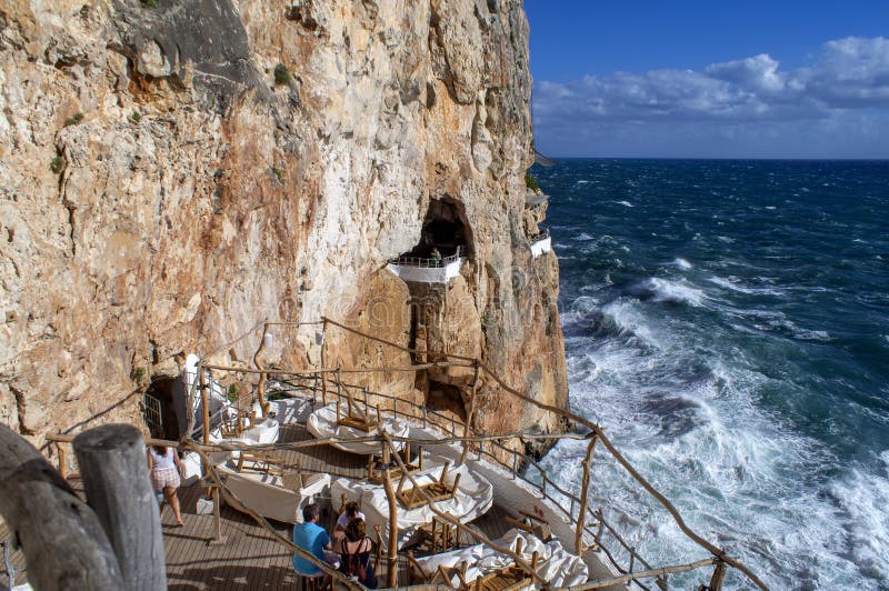 Terraces on Cliffs by the Sea Editorial Photography - Image of summer ...