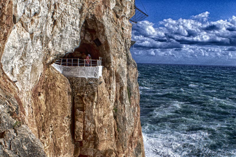 Terraces on Cliffs by the Sea Editorial Stock Photo - Image of cliff ...