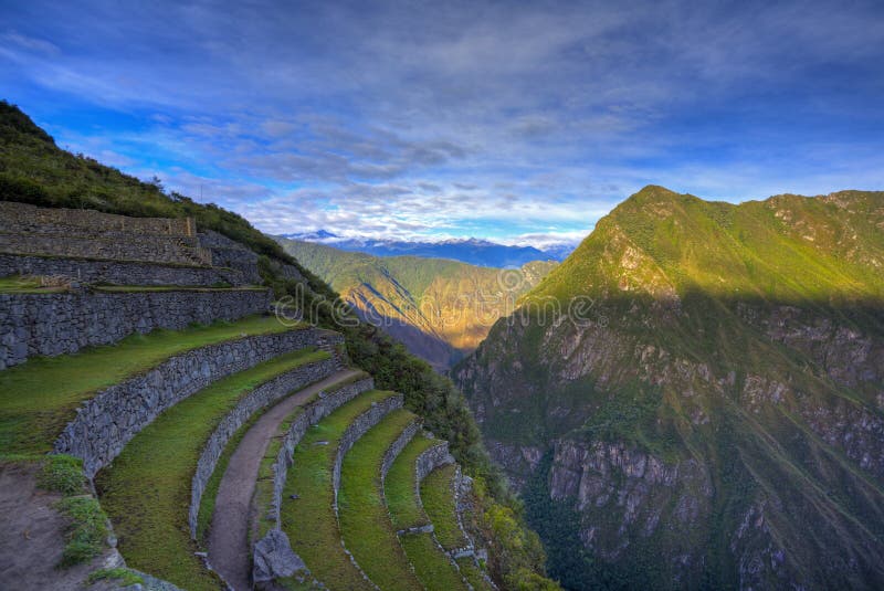 Terraces of Machu Picchu stock photo. Image of city, empire - 8104566