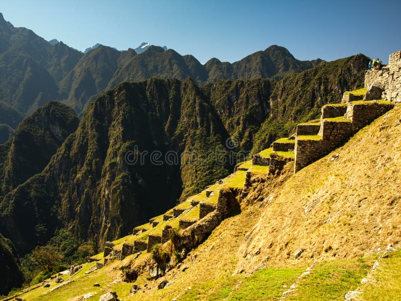Terraces of Machu Picchu stock image. Image of heritage - 35671741