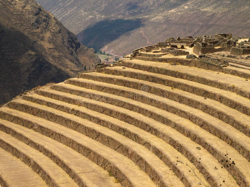 Terraces in Peru stock image. Image of hill, archeology - 134506127