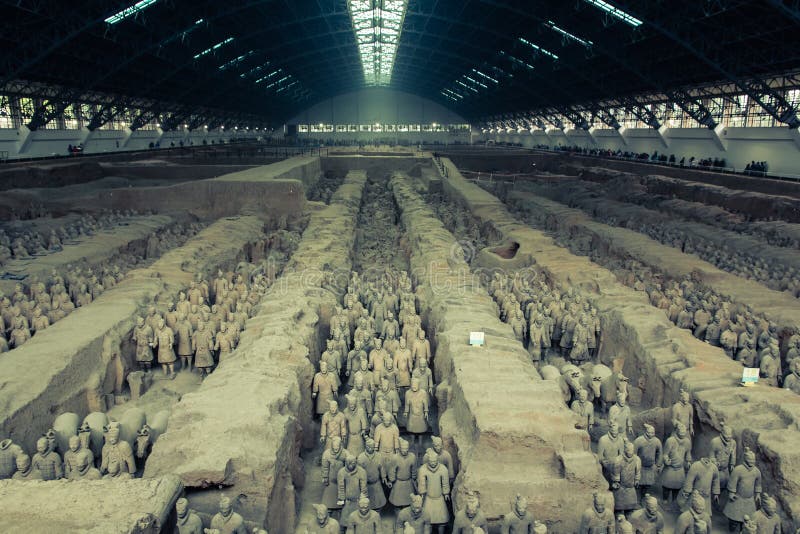 Terracotta Army, Pit one editorial image. Image of china - 46016175