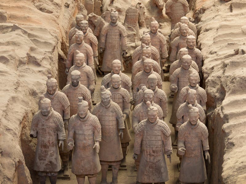 Terracotta Army editorial stock photo. Image of sculpture - 255967003