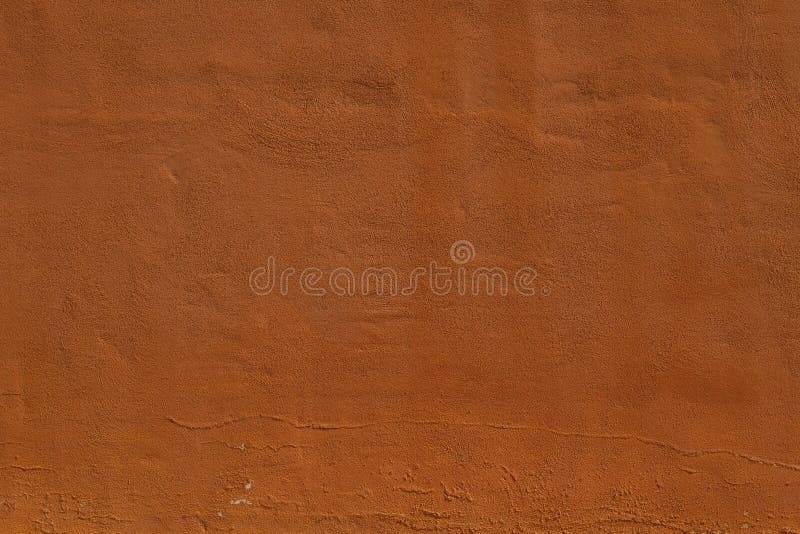 Terracotta Color Plastered Wall Stock Photo - Image of design, abstract ...