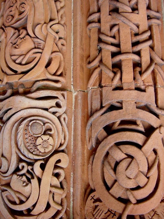 Terracotta detail wall stock photo. Image of pattern, building - 6128312