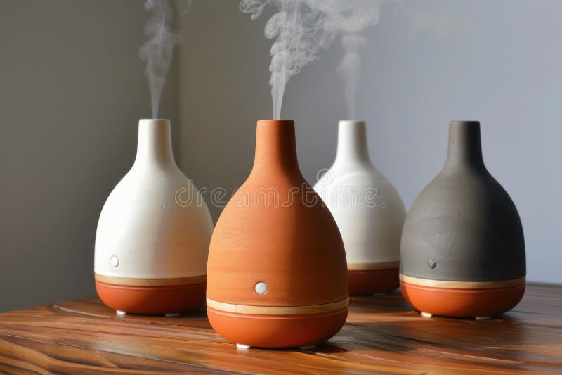 Essential Oil Diffuser Diffusing Relaxing Fragrance in a Modern Home ...