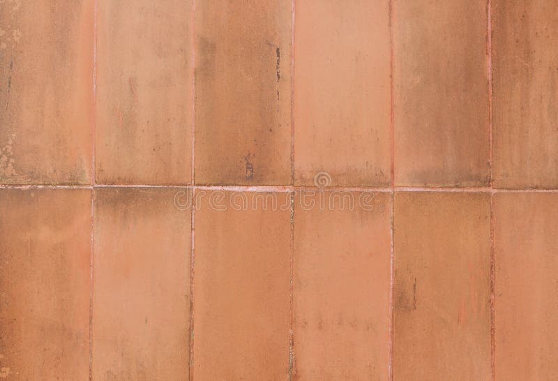 Terracotta Floor Square Tile Background Texture. Stock Photo - Image of ...